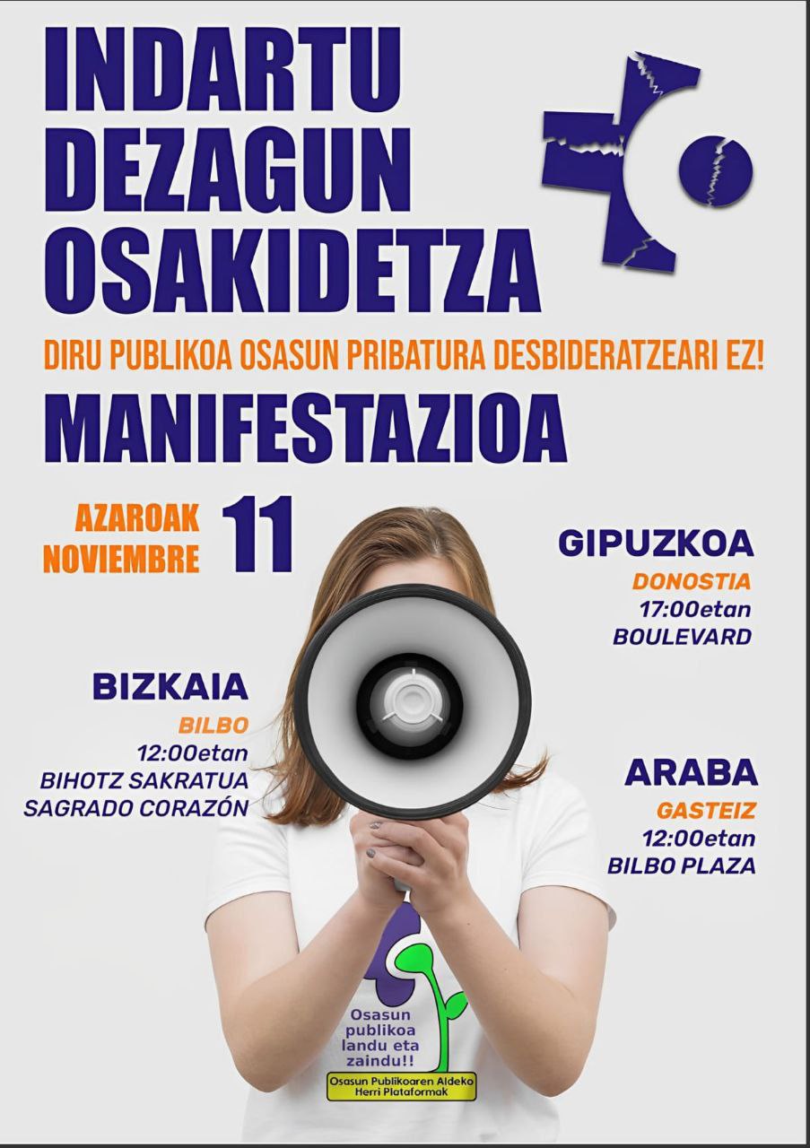 ELA denuncia el desmantelamiento y la privatización de la sanidad ... ELA denuncia el desmantelamiento y la privatización de la sanidad ...